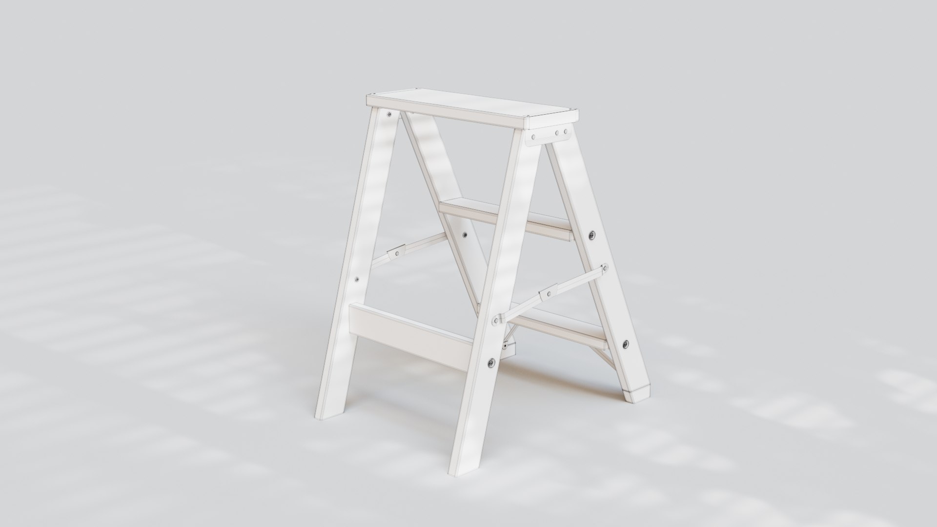 Wooden Step Ladder 3D Model - TurboSquid 1937208