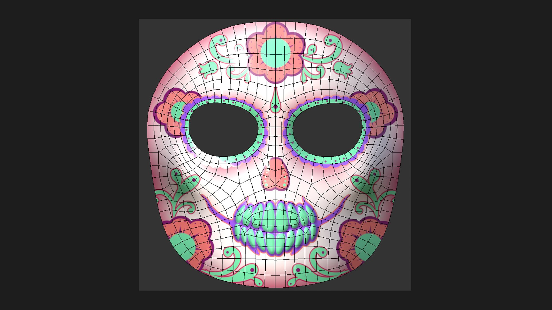 Dia De Los Muertos Mask A02 - Character Design 3D Model - TurboSquid ...