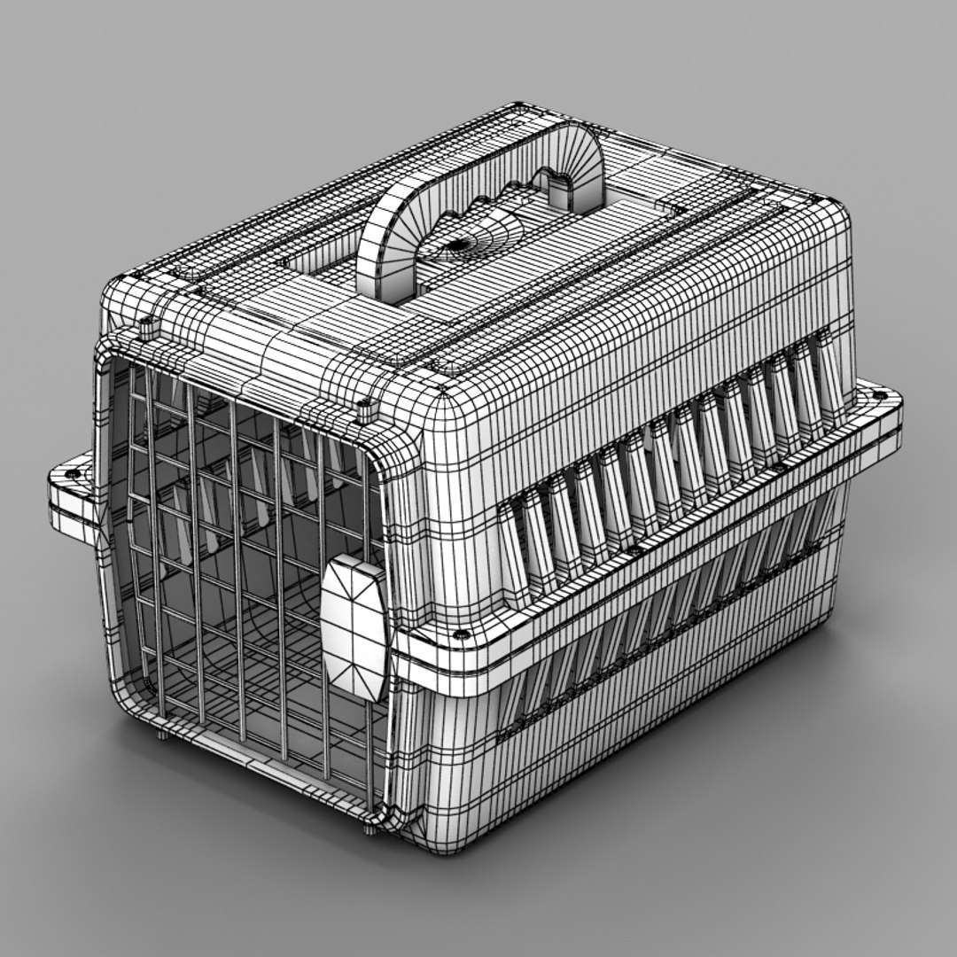 3d Model Pet Carrier Cage