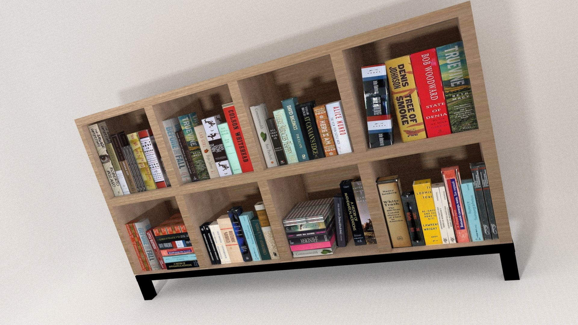3D BOOKSHELF With Books - TurboSquid 1825006
