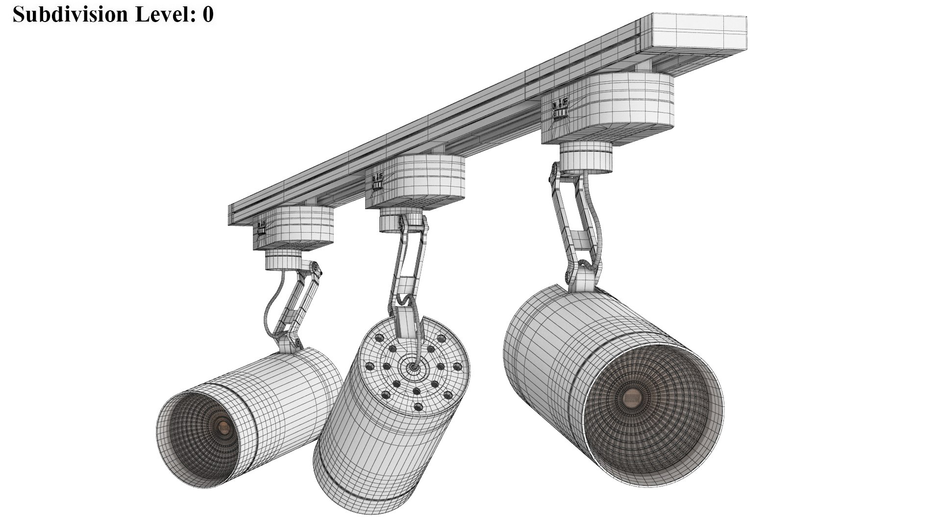 3D Detailed Track Spot Light Home - TurboSquid 2073084