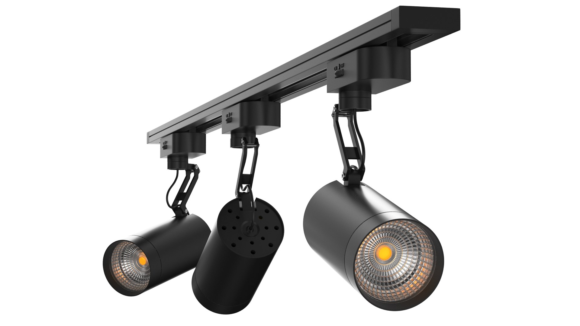3D Detailed Track Spot Light Home - TurboSquid 2073084