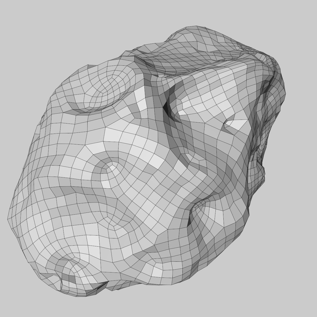 3d Model Asteroid Meteoroid Rock