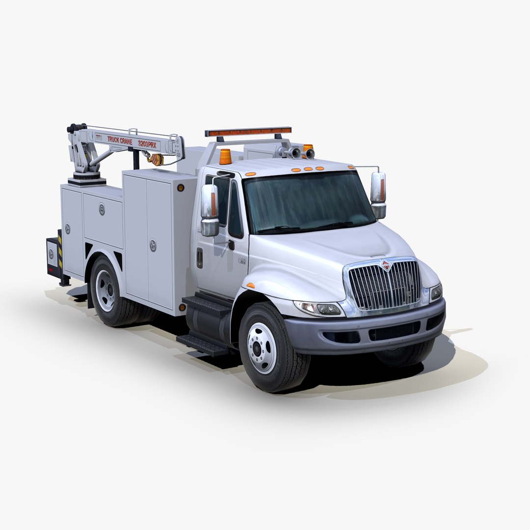 International DuraStar 4300 Utility Truck S02 3D Model - TurboSquid 2074687