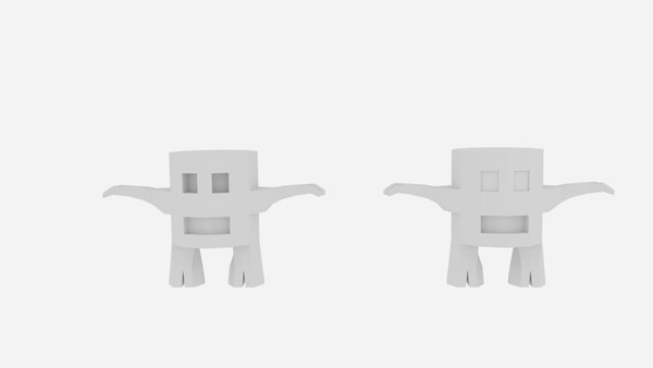 cartoon log character 3d 3ds
