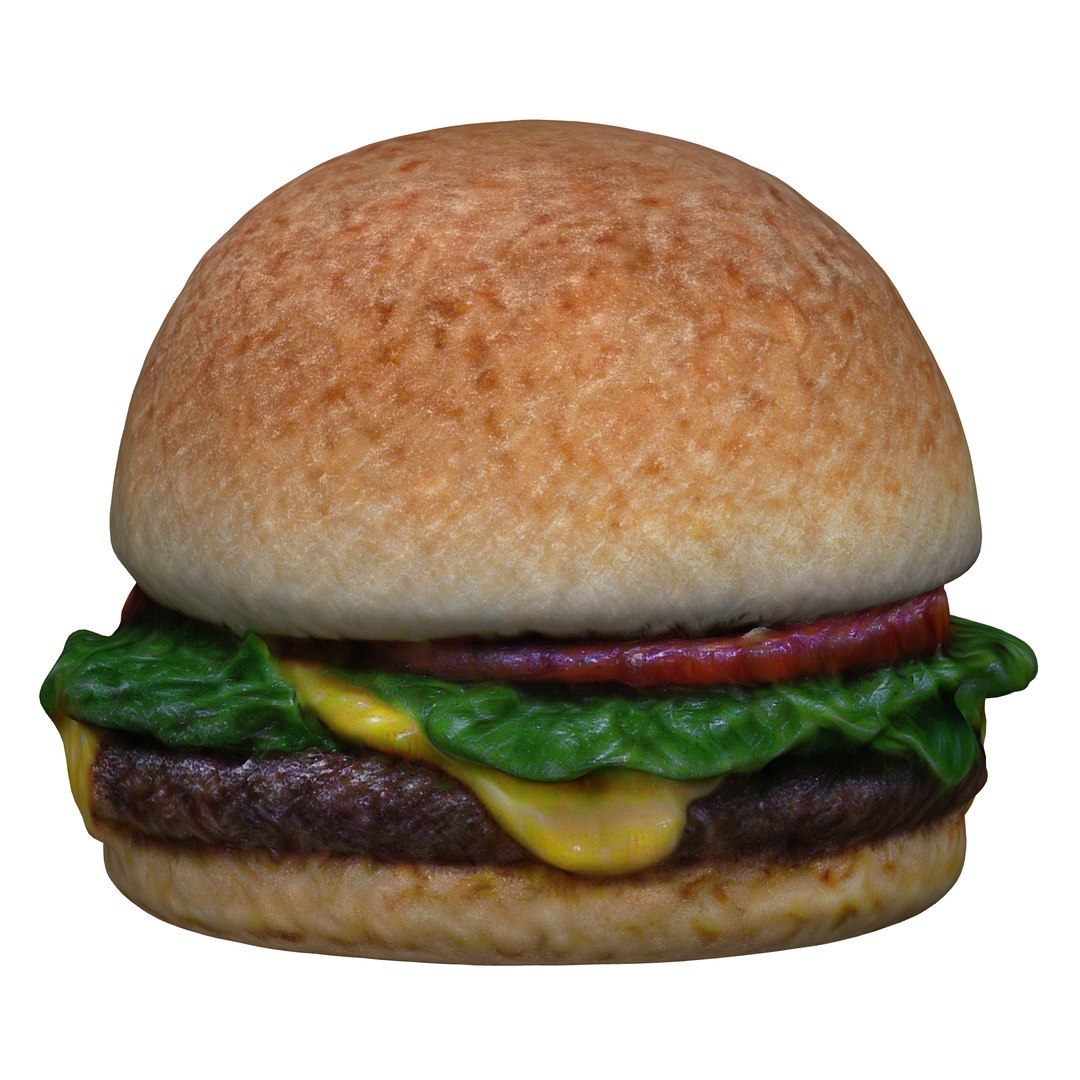 Realistic Burger No 1 3D - TurboSquid 2236008
