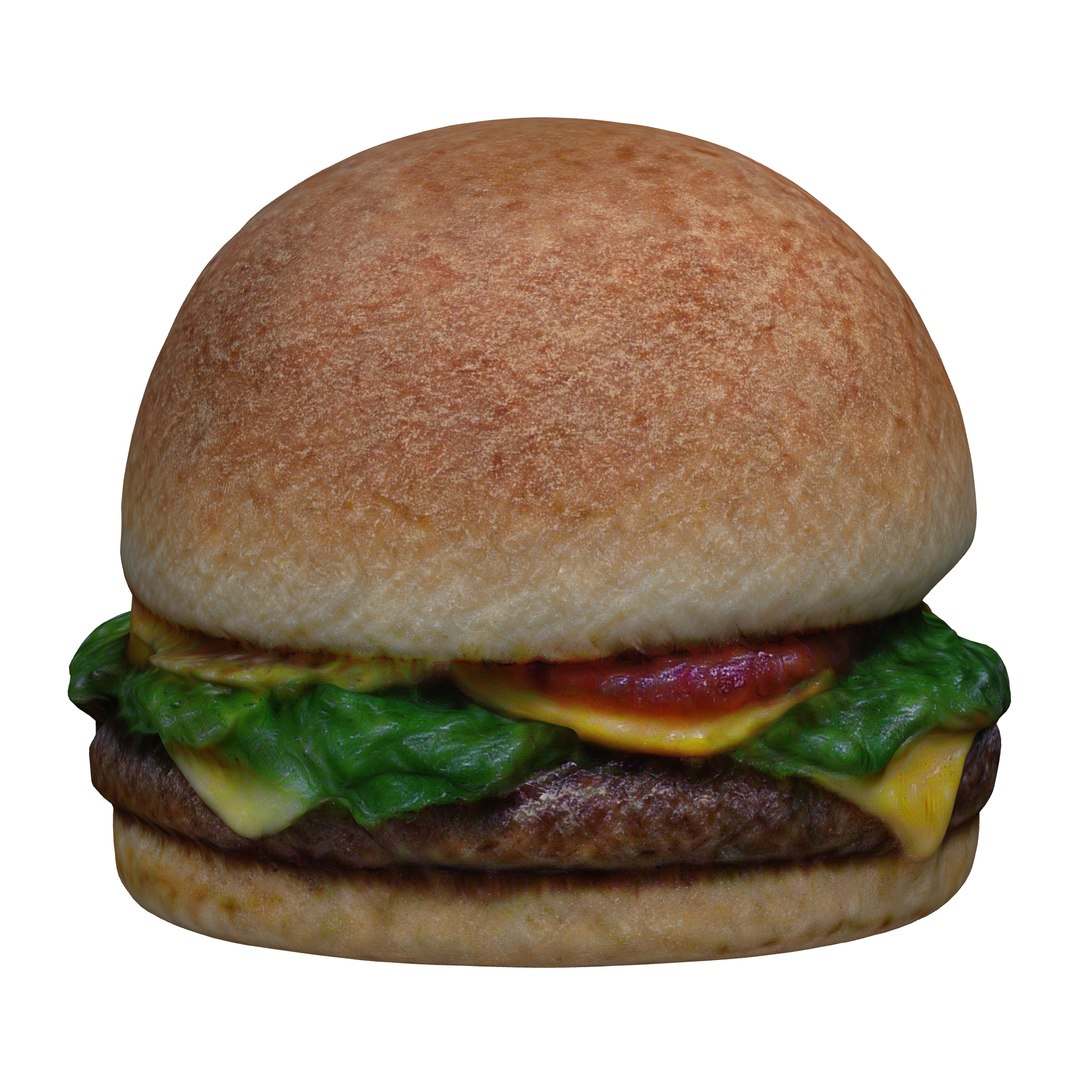 Realistic Burger No 1 3D - TurboSquid 2236008
