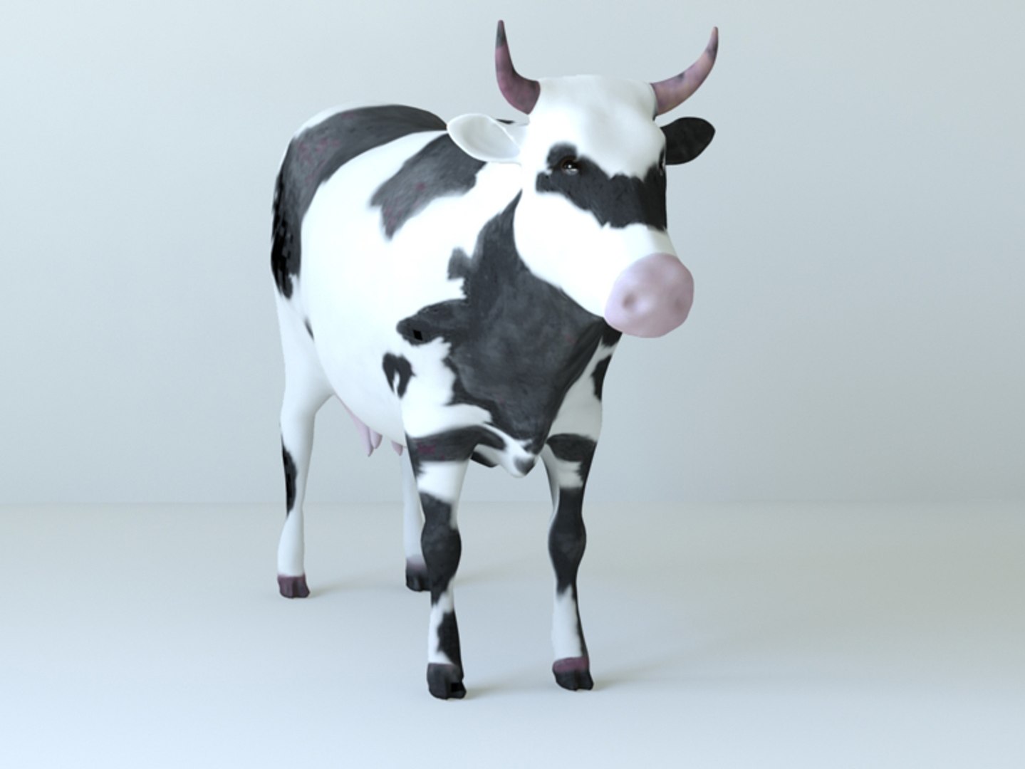 3d Cows Unwrapped Model