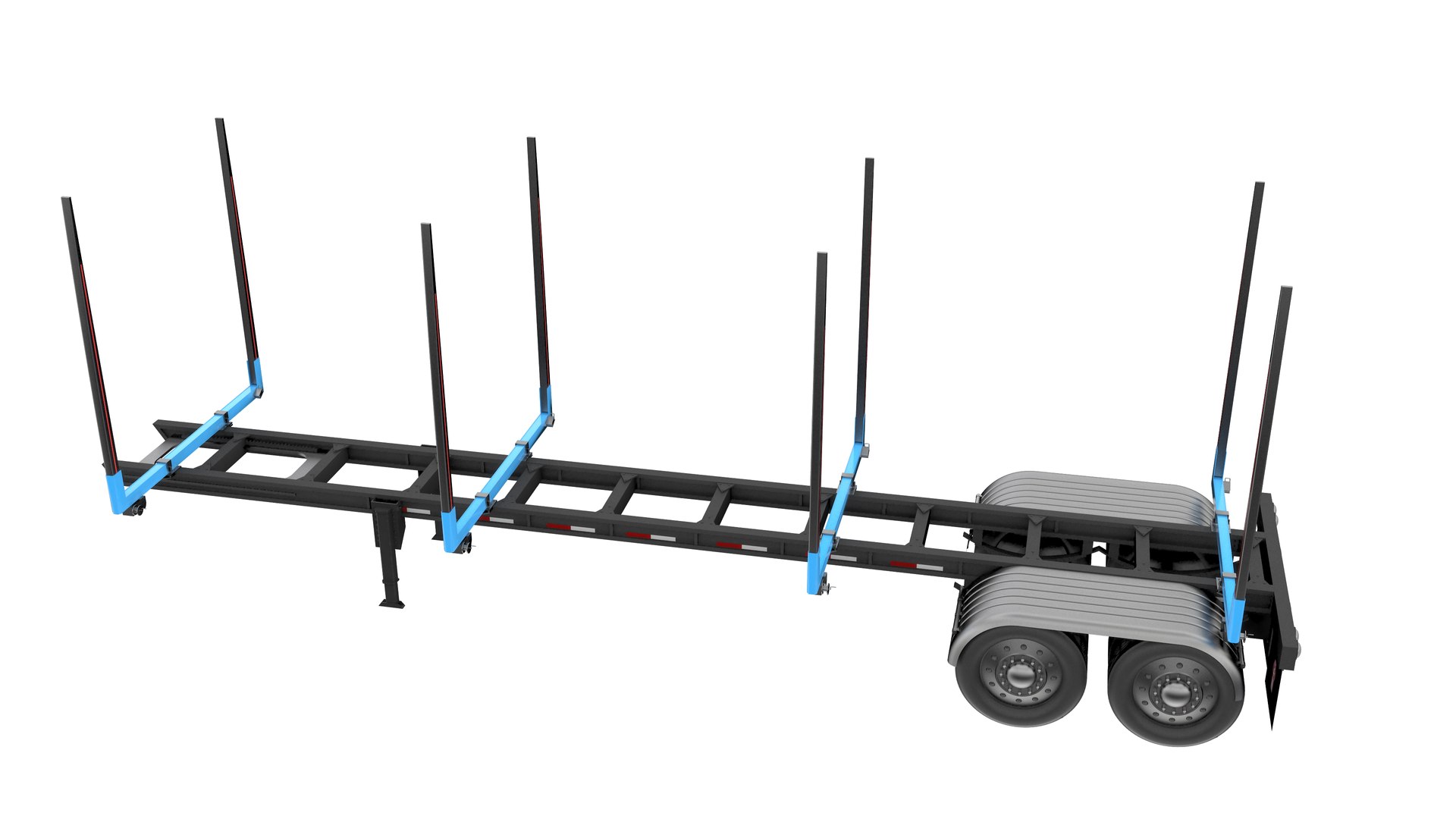 Logging Trailer Collection 3D Model - TurboSquid 2298109