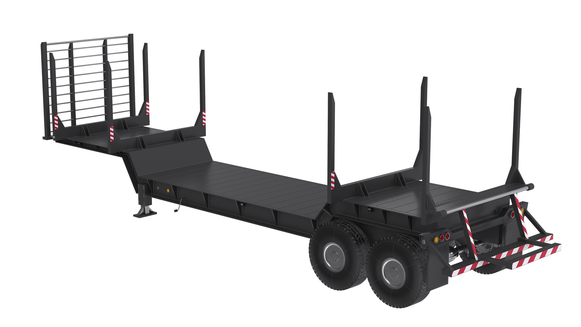 Logging Trailer Collection 3D Model - TurboSquid 2298109