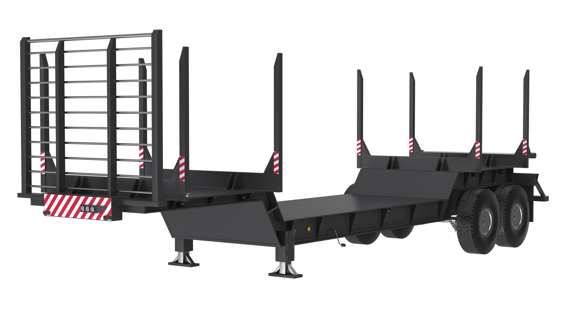 Logging Trailer Collection 3D Model - TurboSquid 2298109
