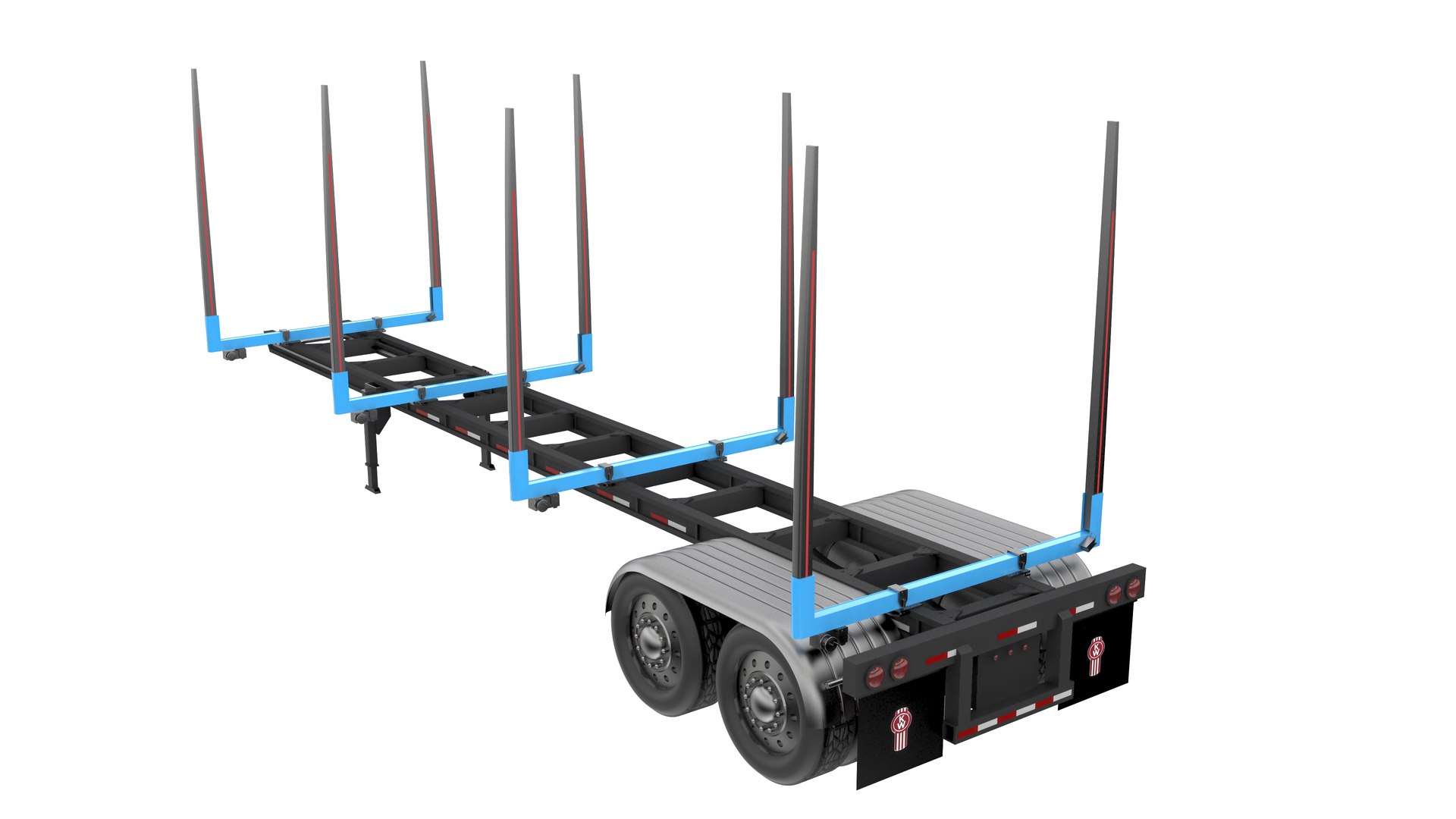 Logging Trailer Collection 3D Model - TurboSquid 2298109