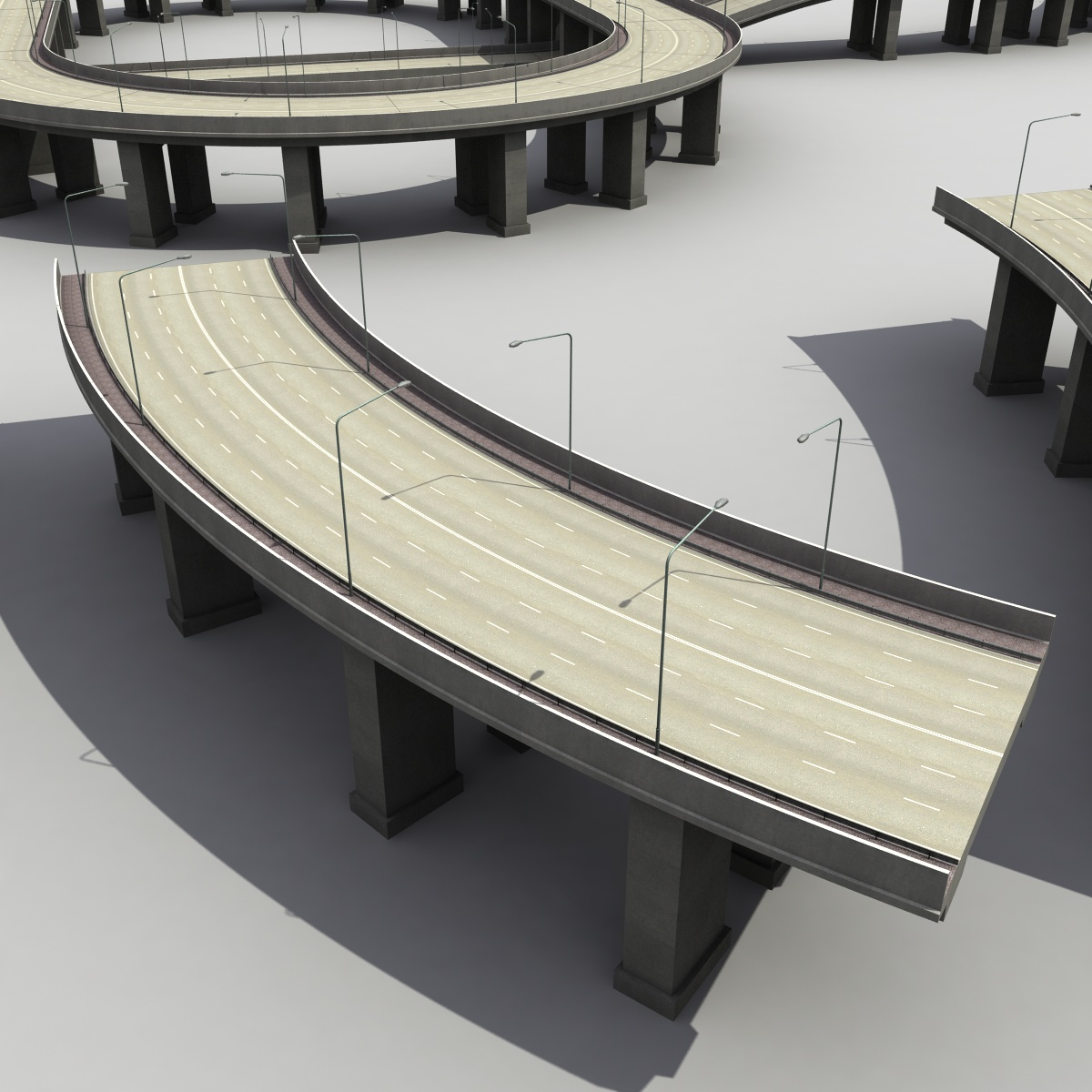 highway freeway 3d model