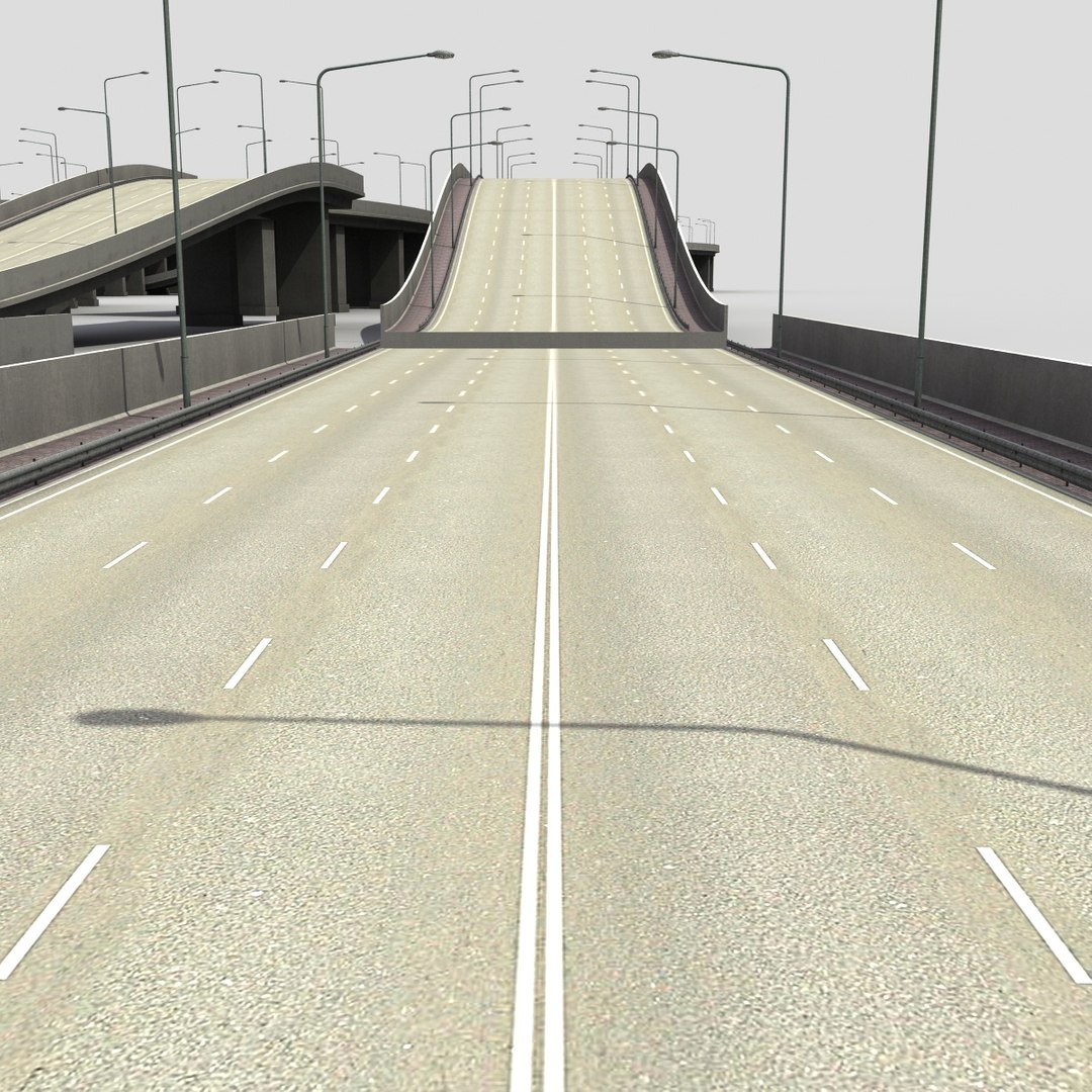 Highway Freeway 3d Model