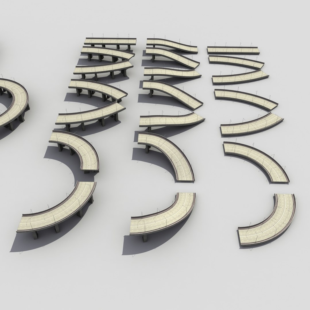 Highway Freeway 3d Model