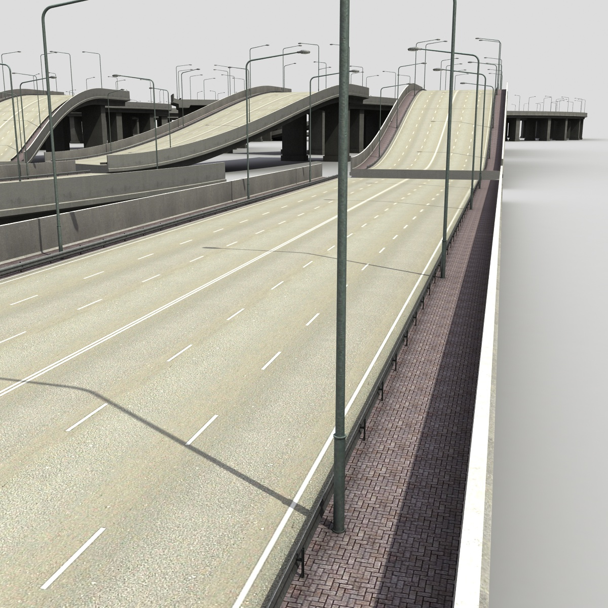 highway freeway 3d model