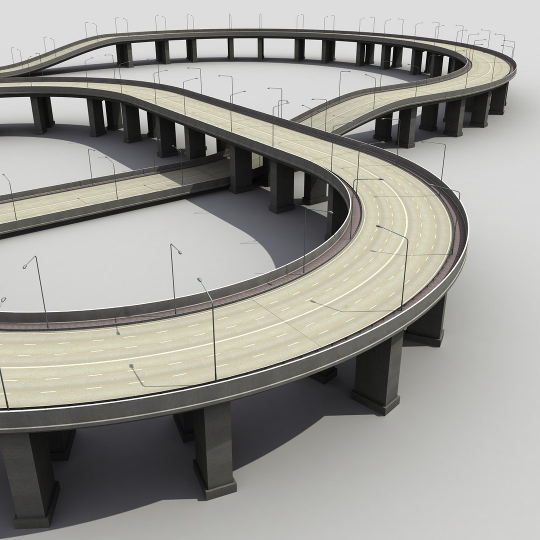 Highway Freeway 3d Model