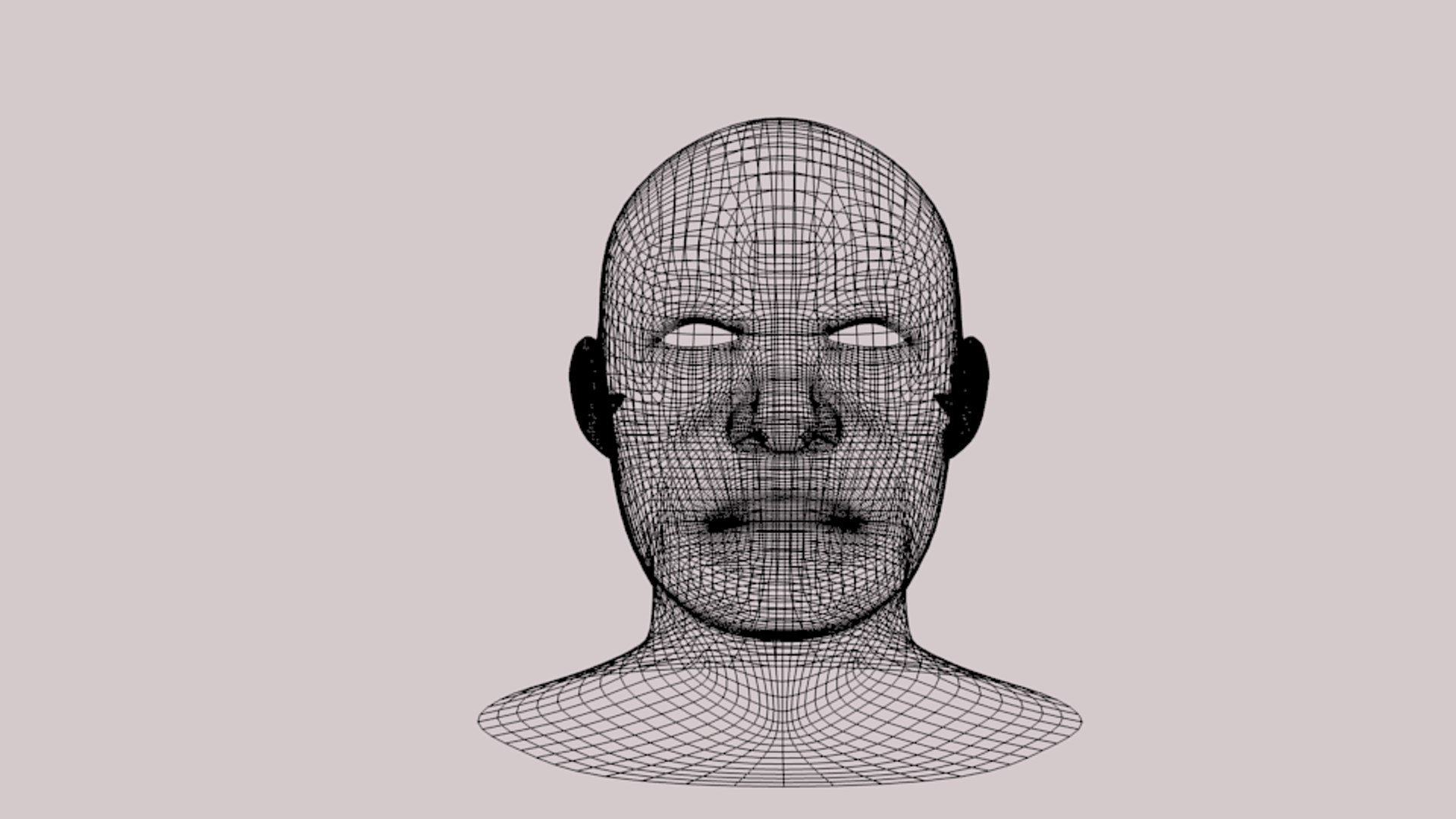 Base Mesh Human Head 3d Obj