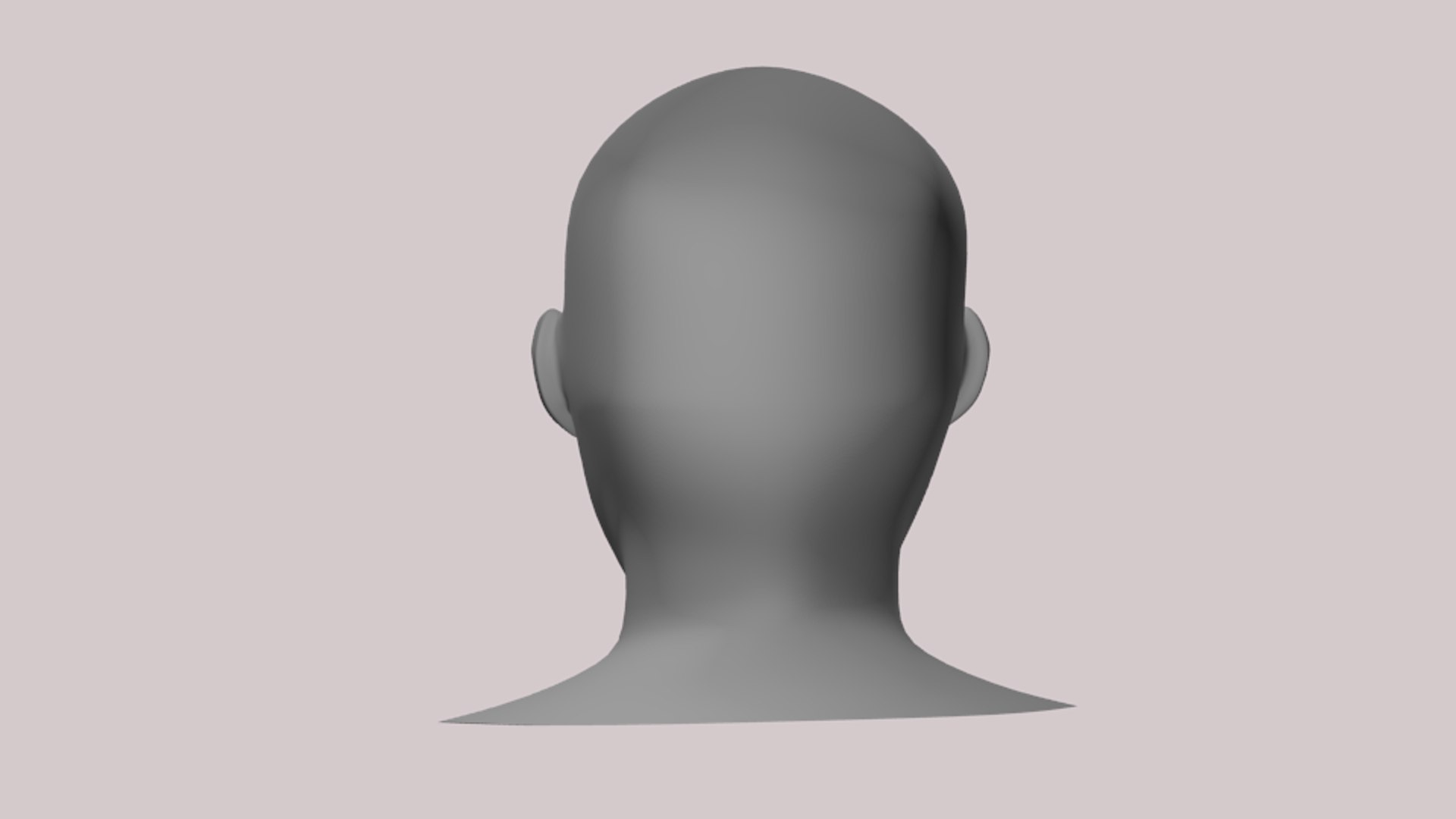 Base Mesh Human Head 3d Obj