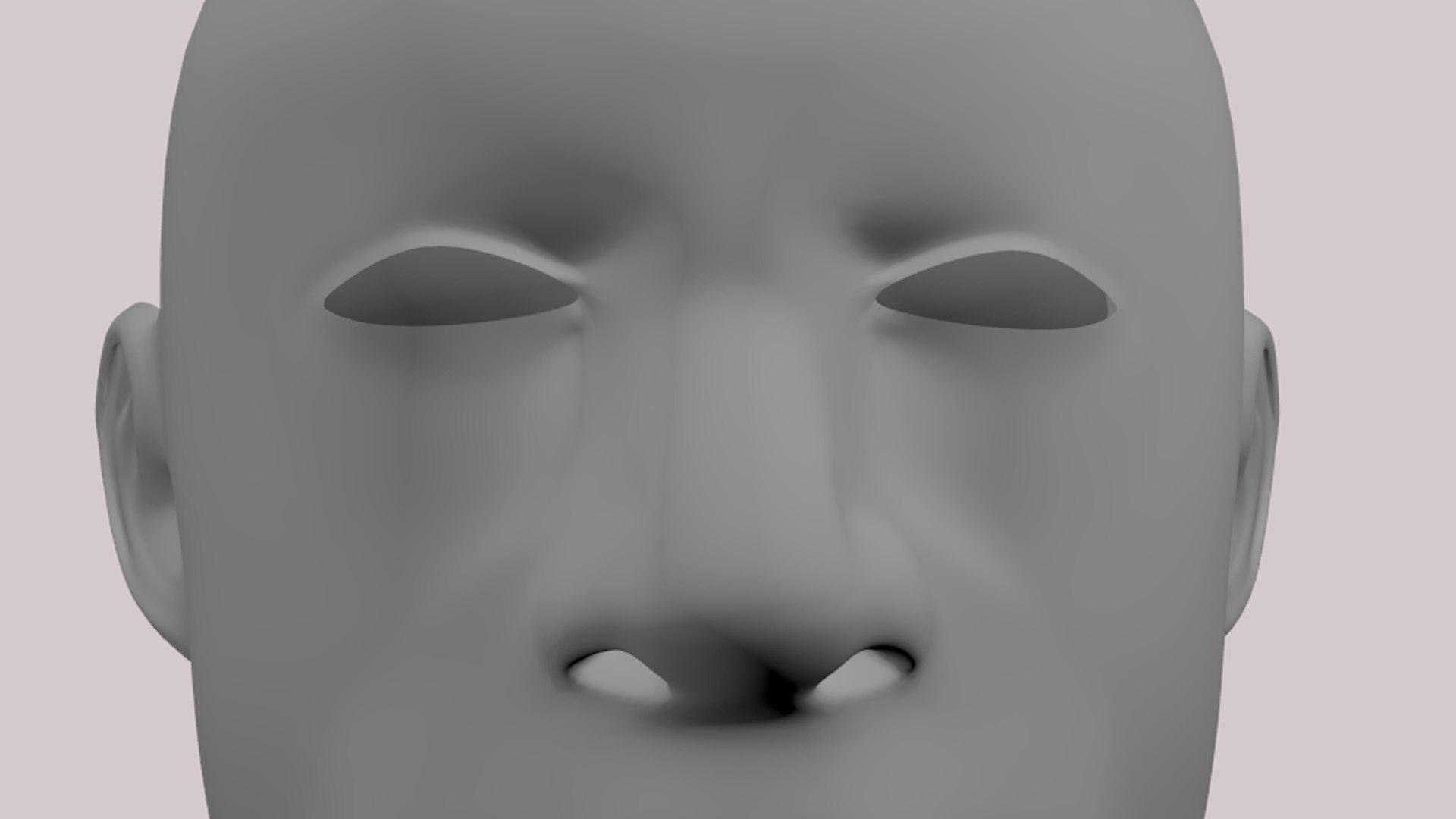 Base Mesh Human Head 3d Obj