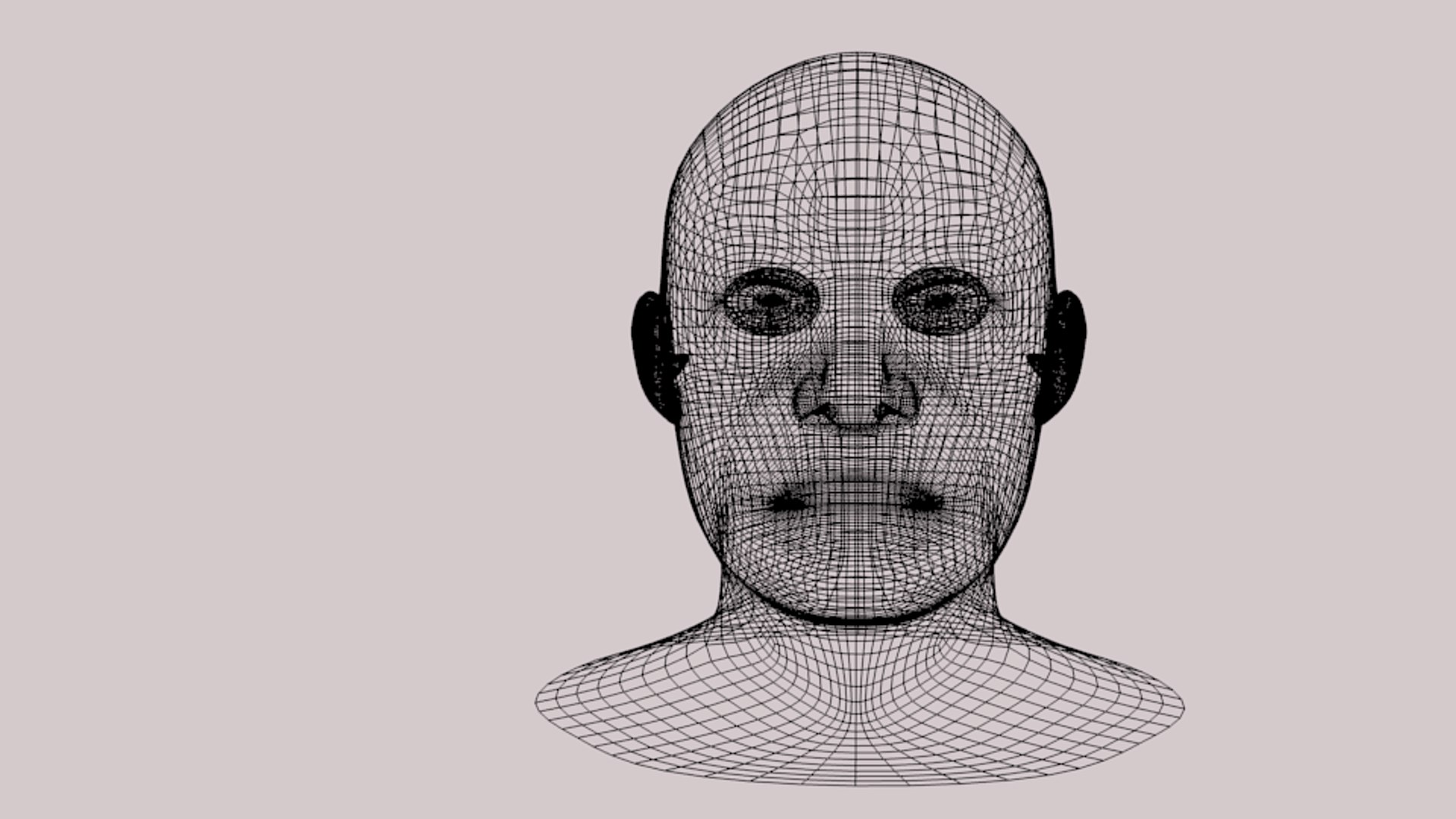 Base Mesh Human Head 3d Obj