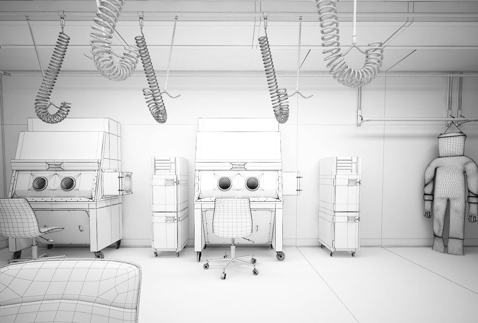 3D Laboratory Lab Biology Model - TurboSquid 1538932