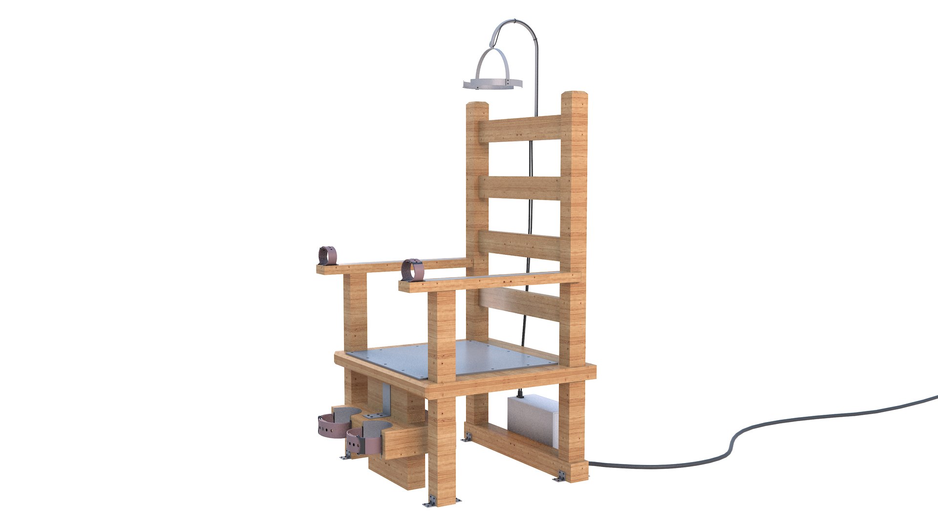 3D Guillotine And Electric Chair Model - TurboSquid 1734633