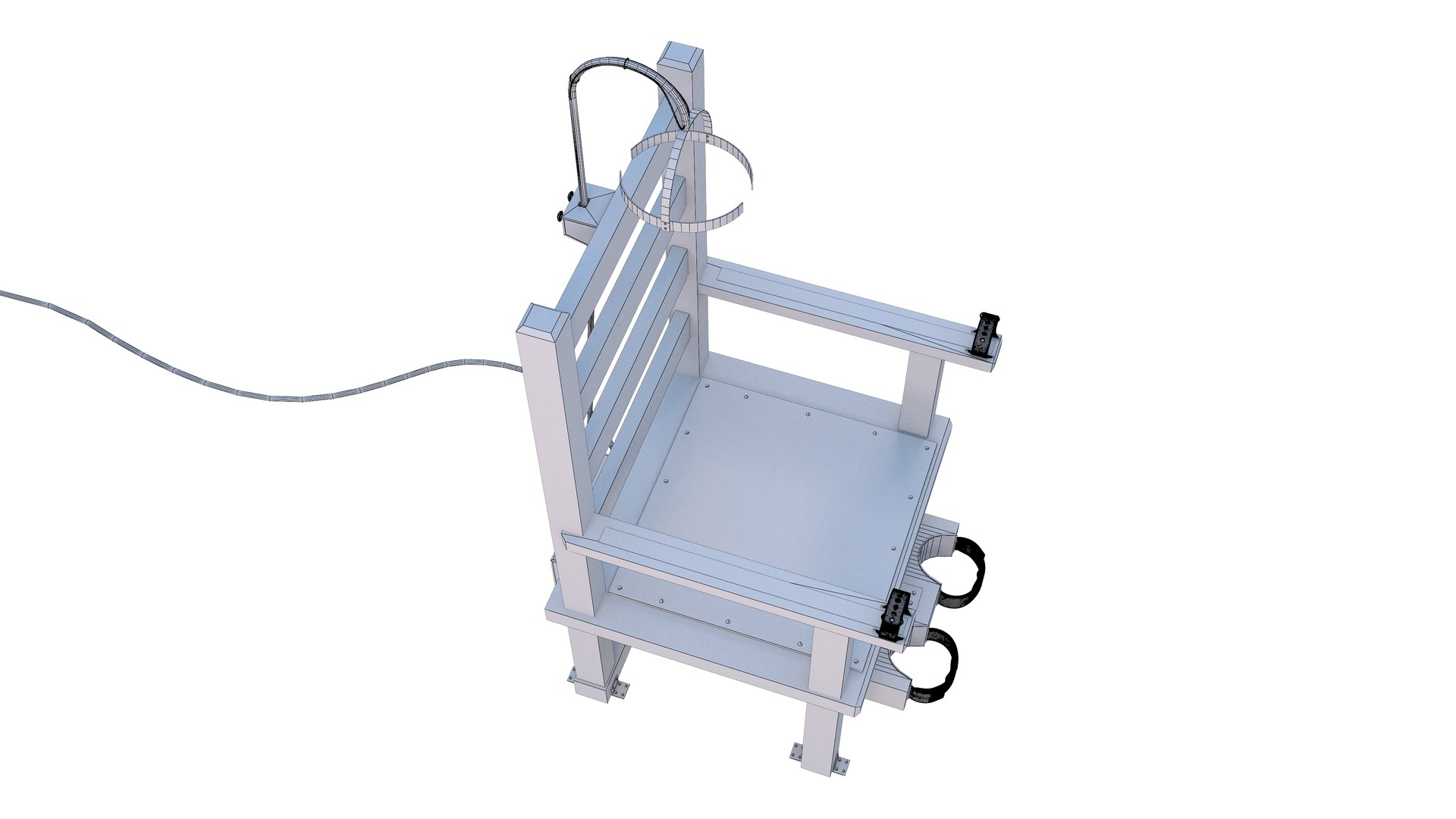 3D Guillotine And Electric Chair Model - TurboSquid 1734633