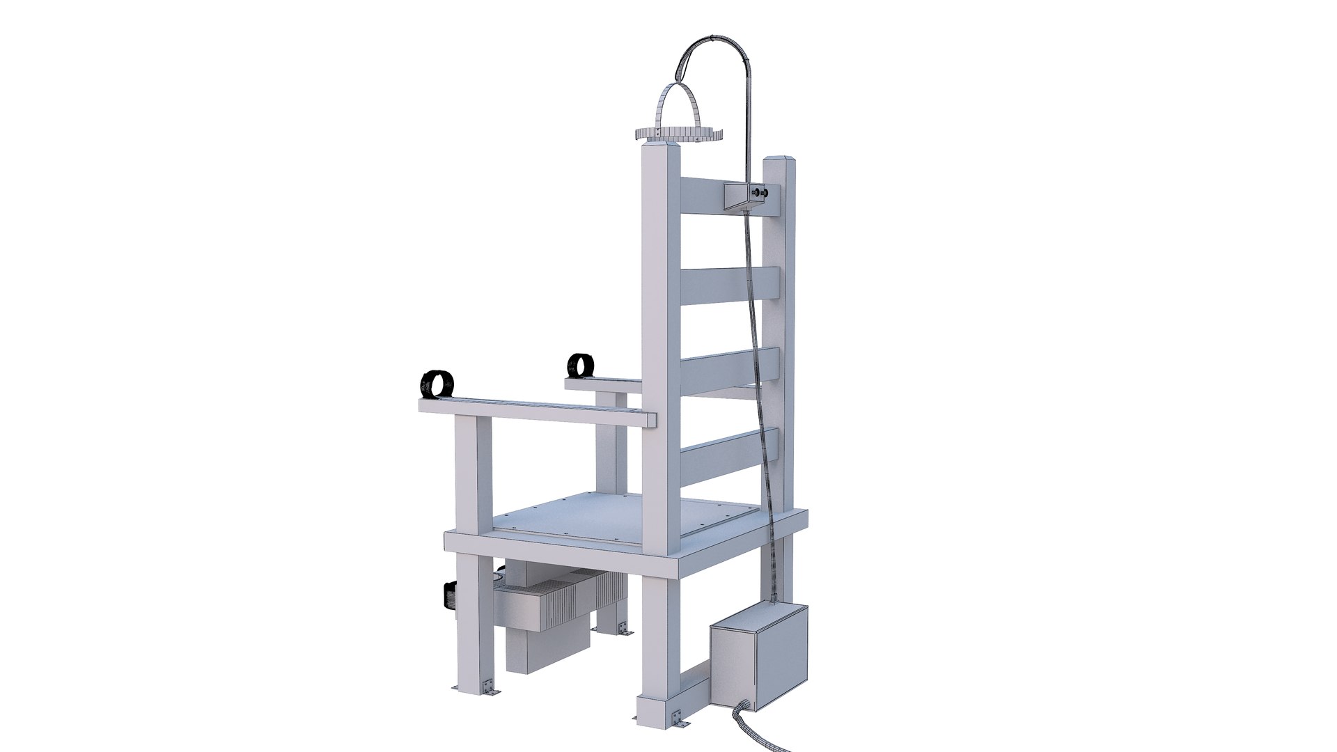 3D Guillotine And Electric Chair Model - TurboSquid 1734633