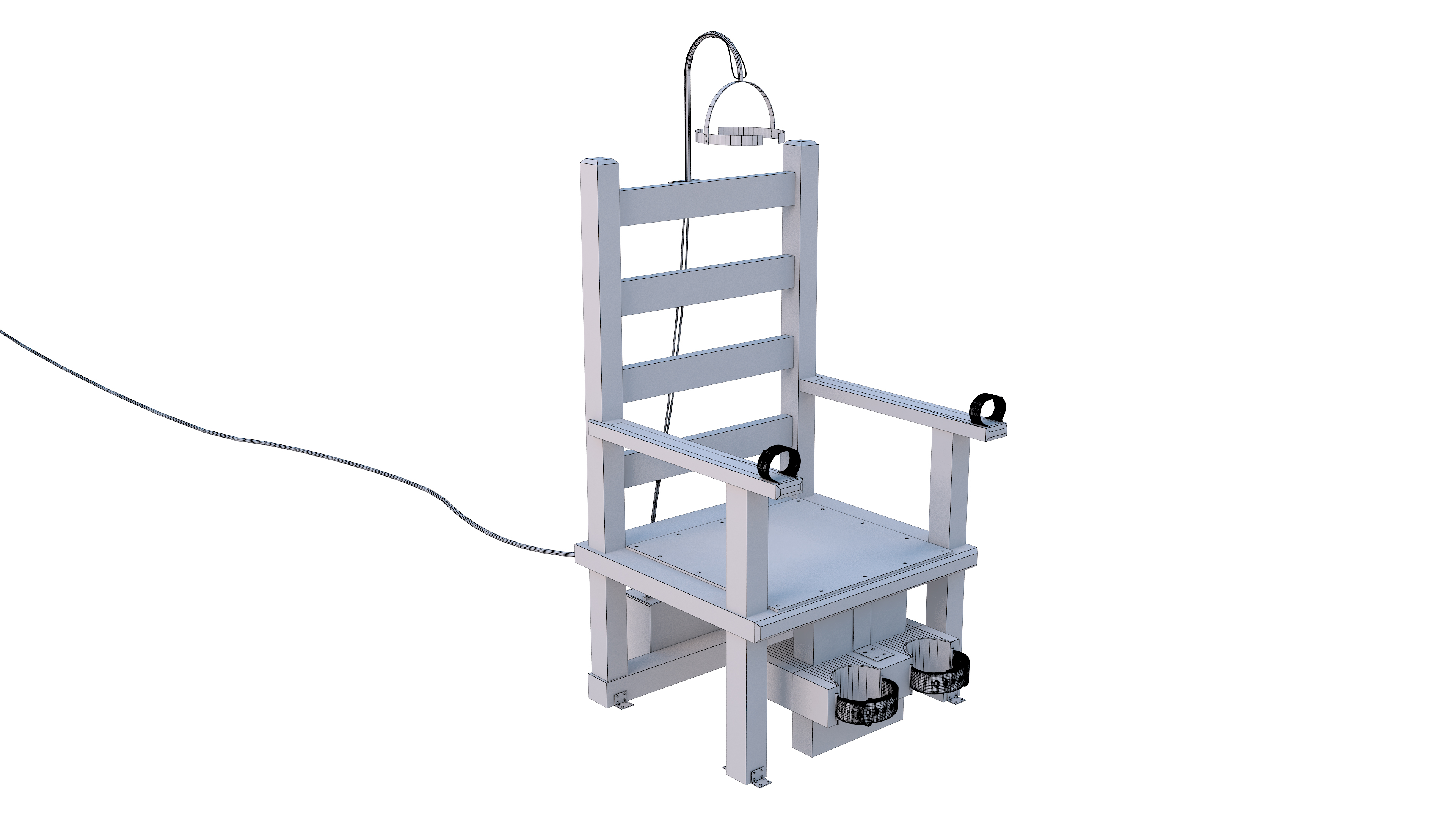 3D Guillotine and Electric Chair model - TurboSquid 1734633