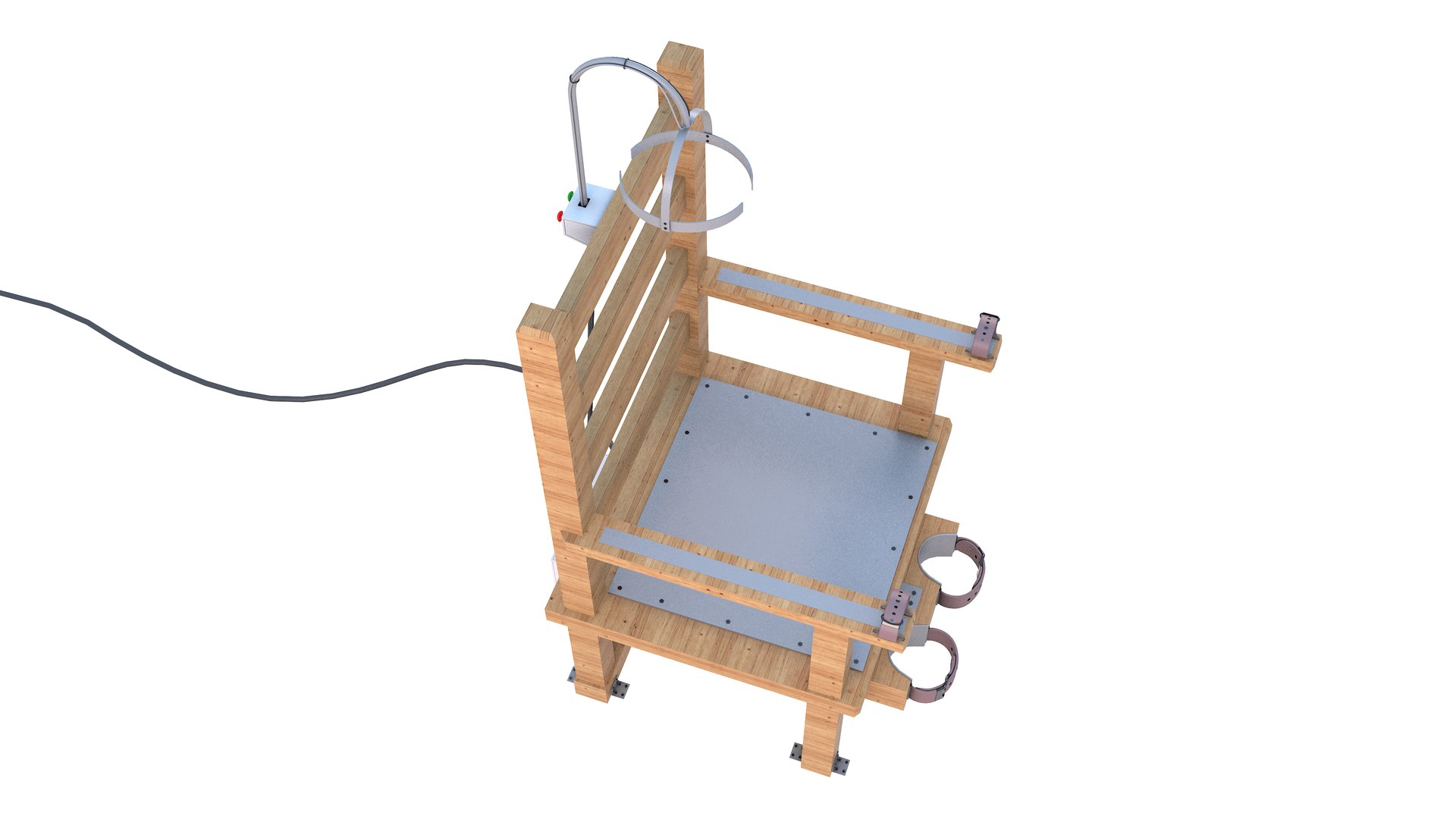 3D Guillotine And Electric Chair Model - TurboSquid 1734633