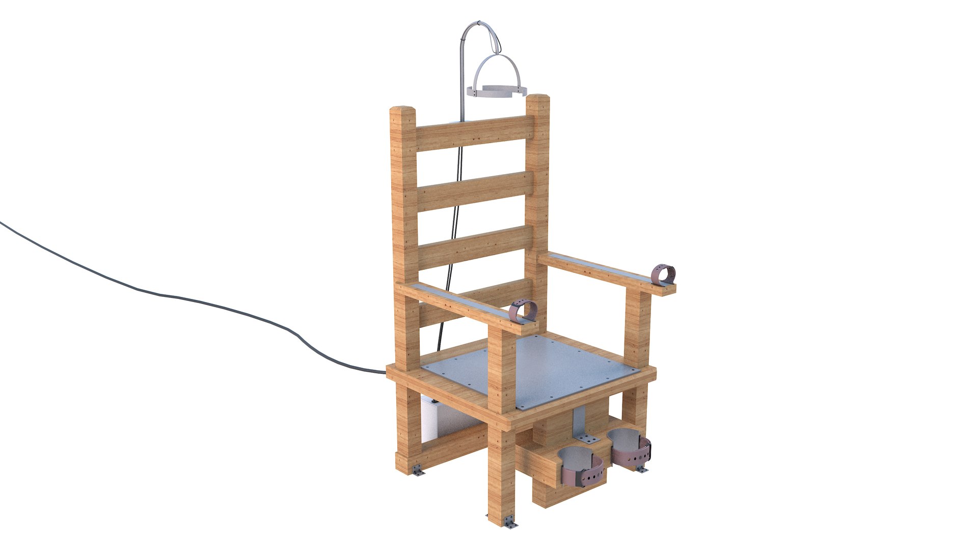3D Guillotine And Electric Chair Model - TurboSquid 1734633