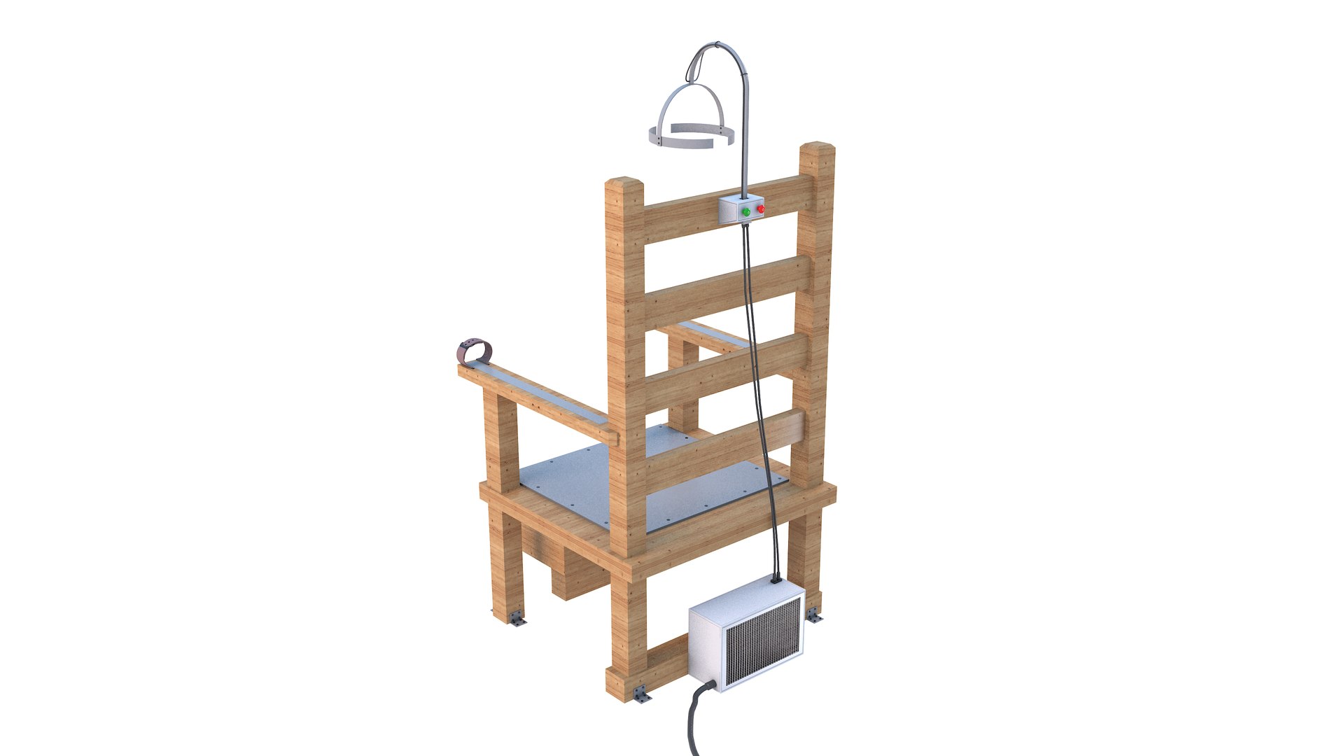 3D Guillotine And Electric Chair Model - TurboSquid 1734633