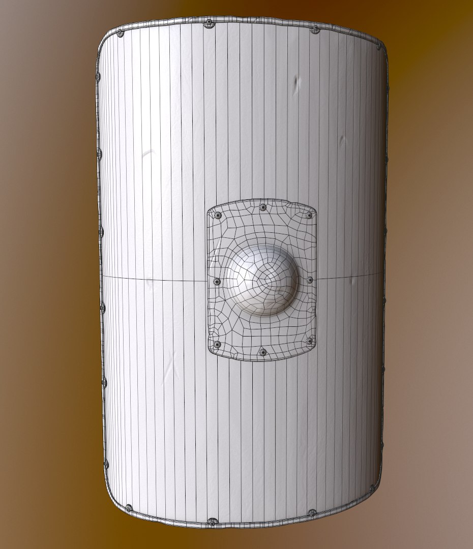 Roman Shield 3D Model - TurboSquid 1379115