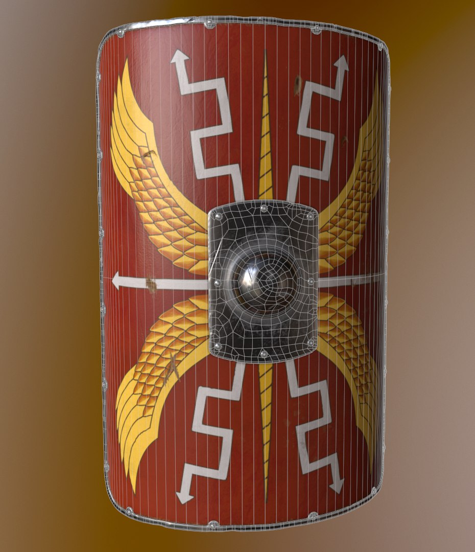 Roman Shield 3D Model - TurboSquid 1379115