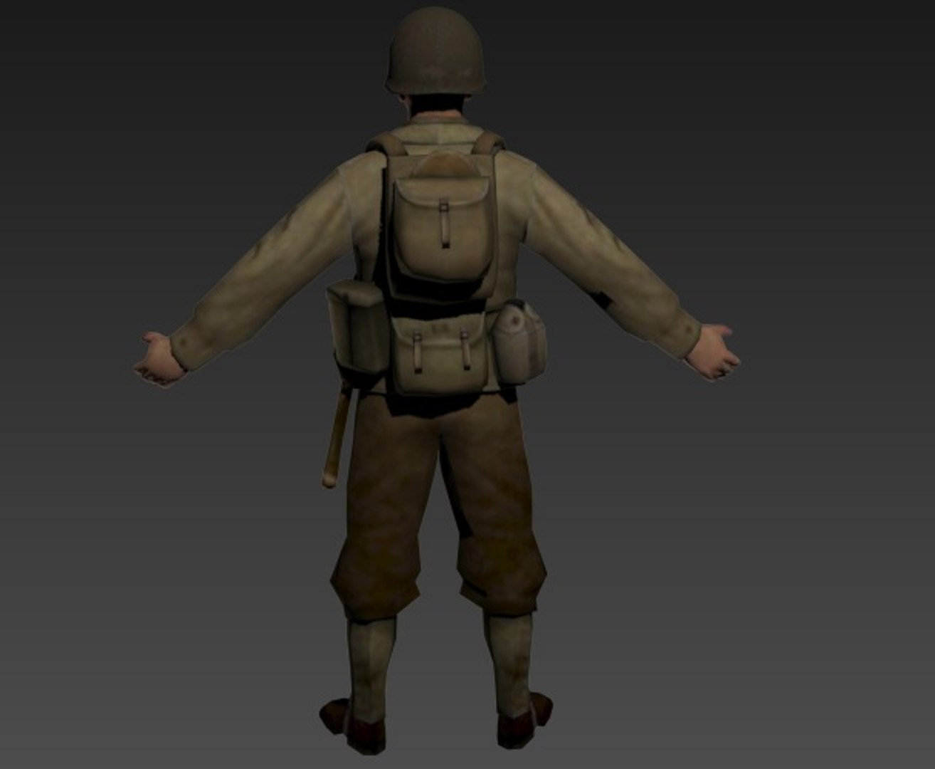 World War Ii American Soldier 3d Model