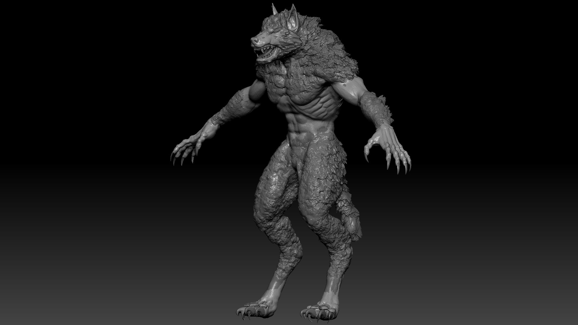 Werewolf High Quality Sculpt 3D Model - TurboSquid 1860711