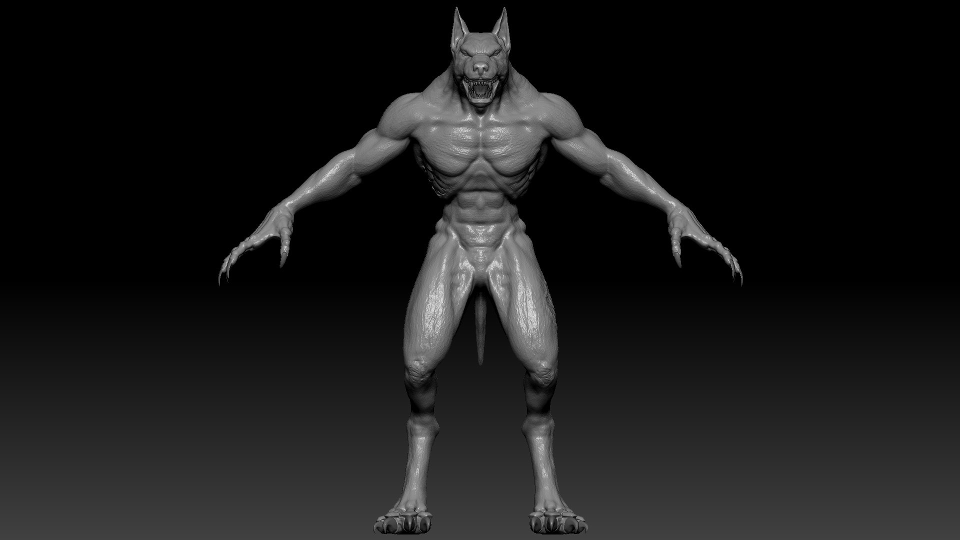 Werewolf High Quality Sculpt 3D Model - TurboSquid 1860711