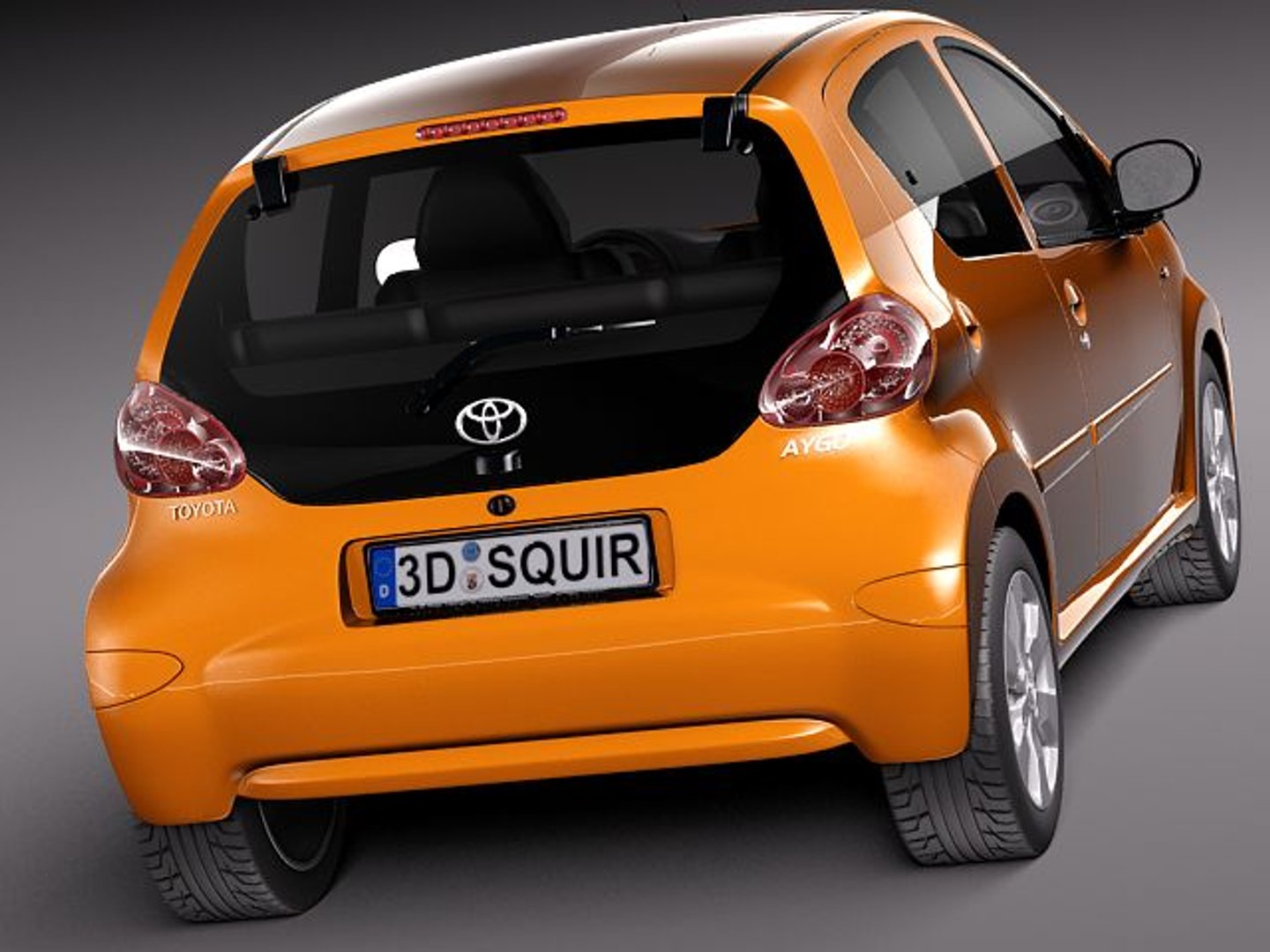 3d toyota aygo 2013 car