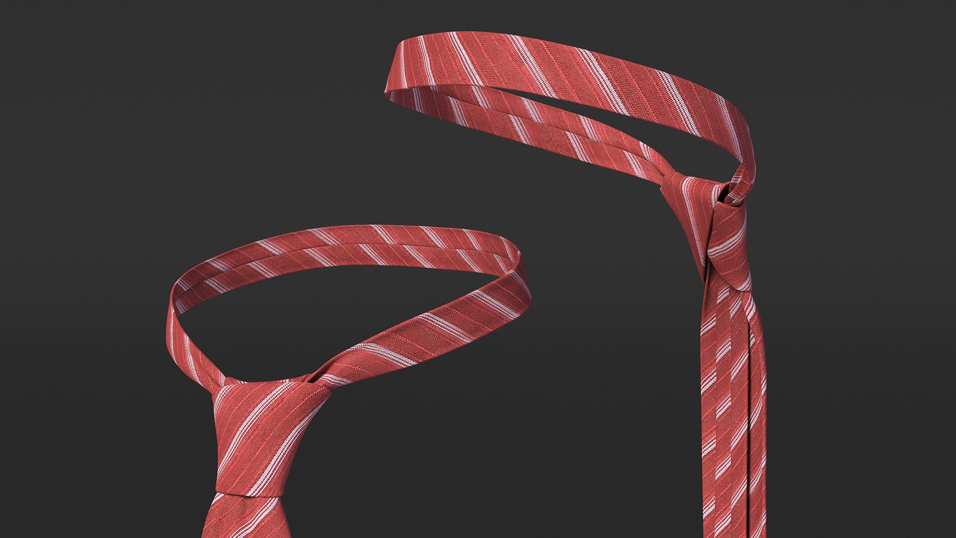 Striped Necktie 3D - TurboSquid 2193911