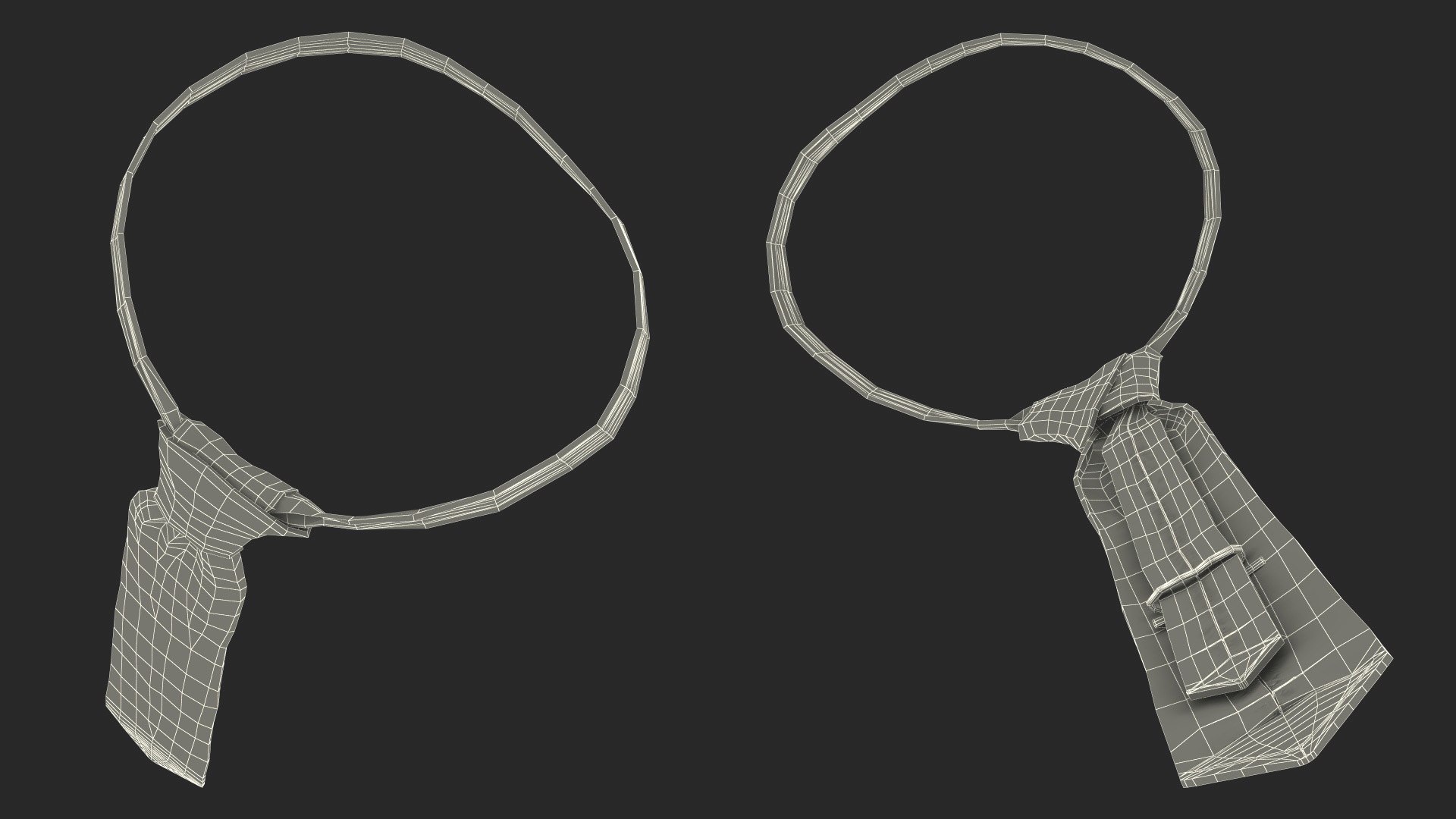 Striped Necktie 3D - TurboSquid 2193911