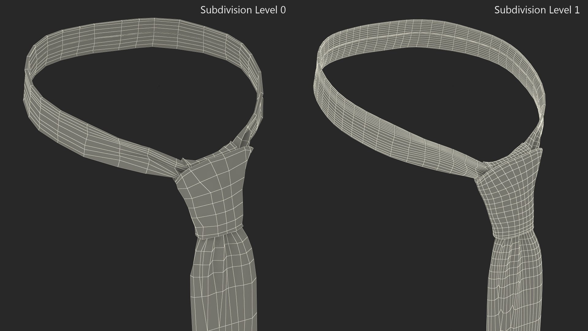 Striped Necktie 3D - TurboSquid 2193911
