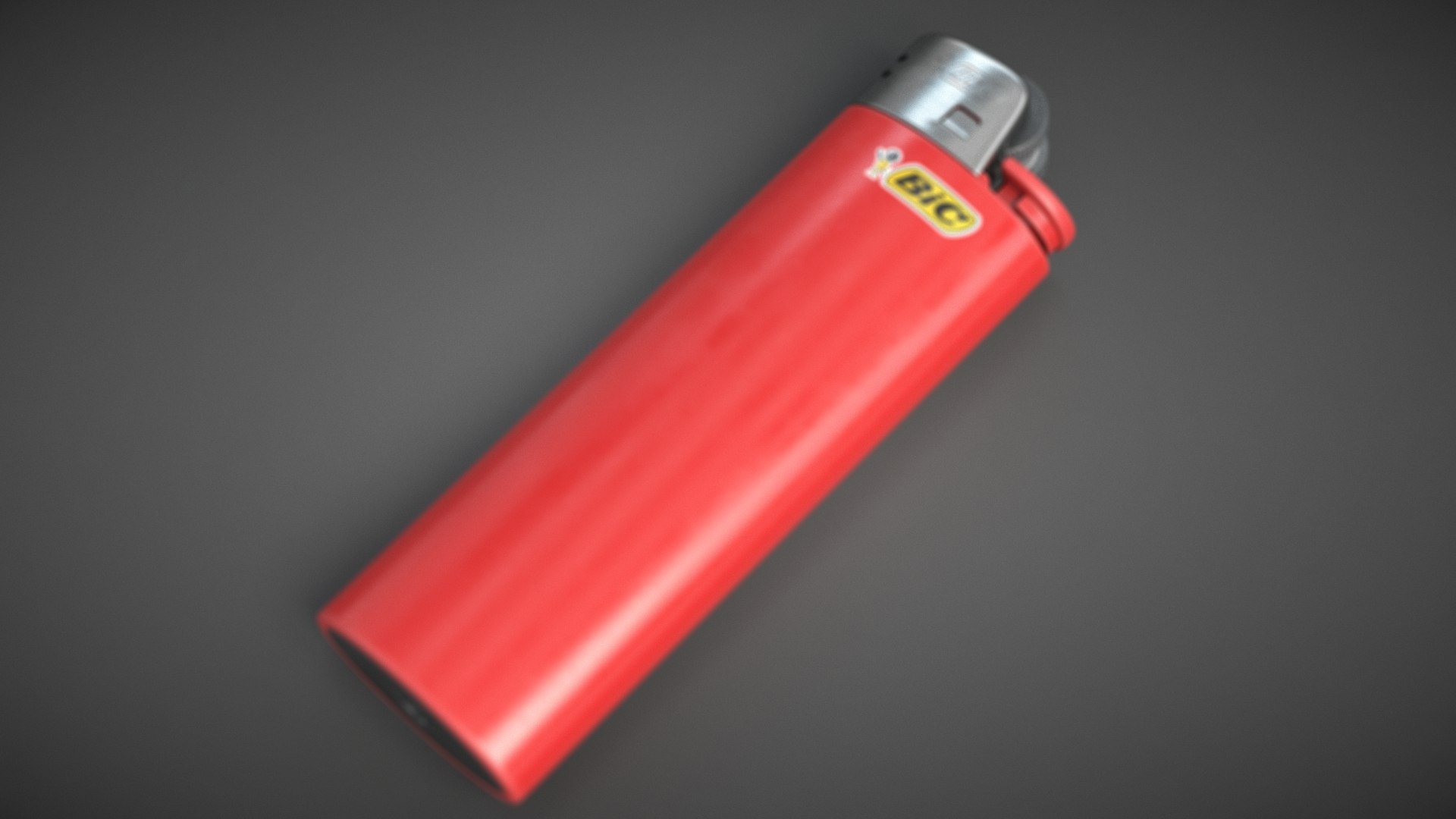 3D Bic Lighter 1 Red Model - TurboSquid 1978770