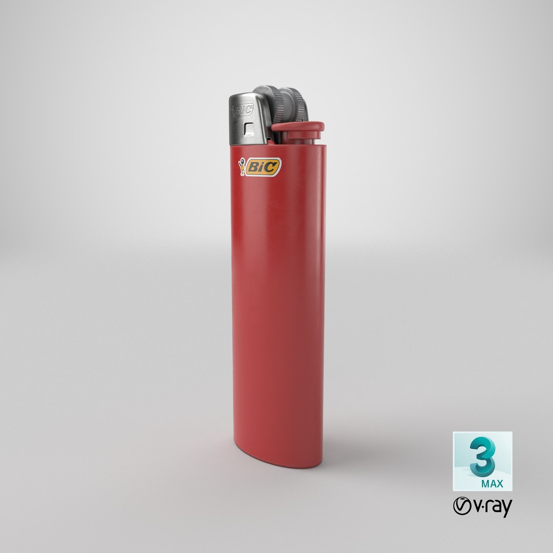 3D Bic Lighter 1 Red model - TurboSquid 1978770