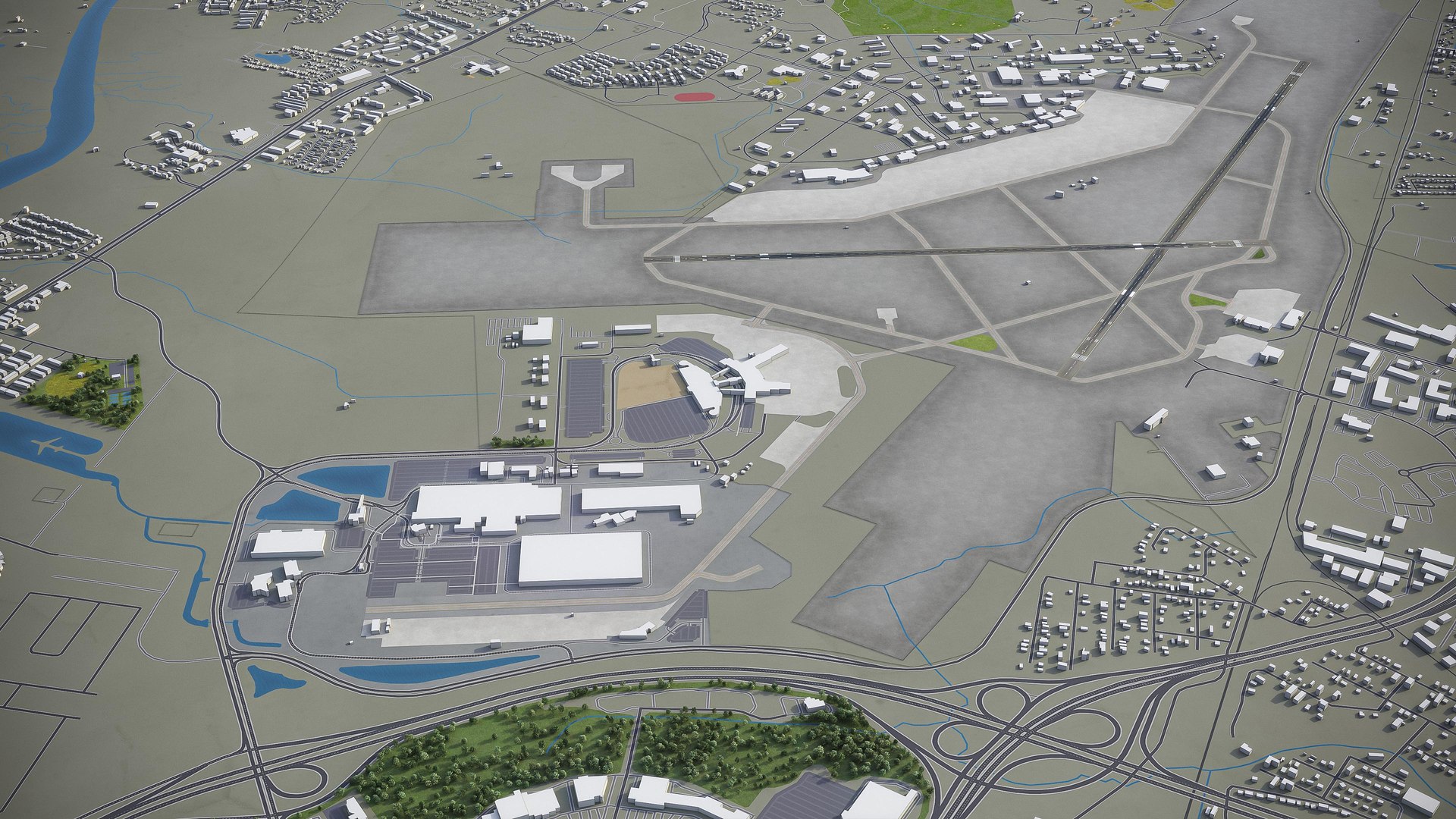 3D - Airport Model - TurboSquid 1549808