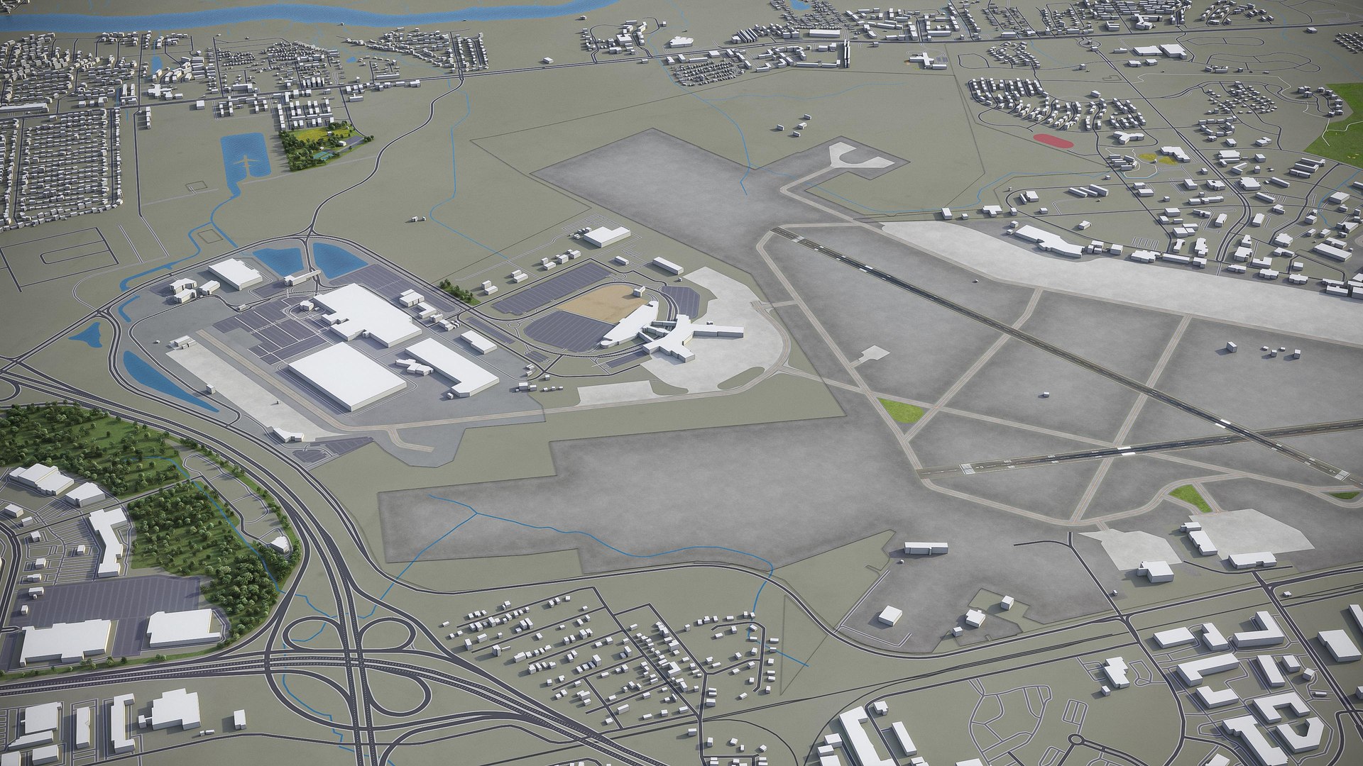 3D - Airport Model - TurboSquid 1549808