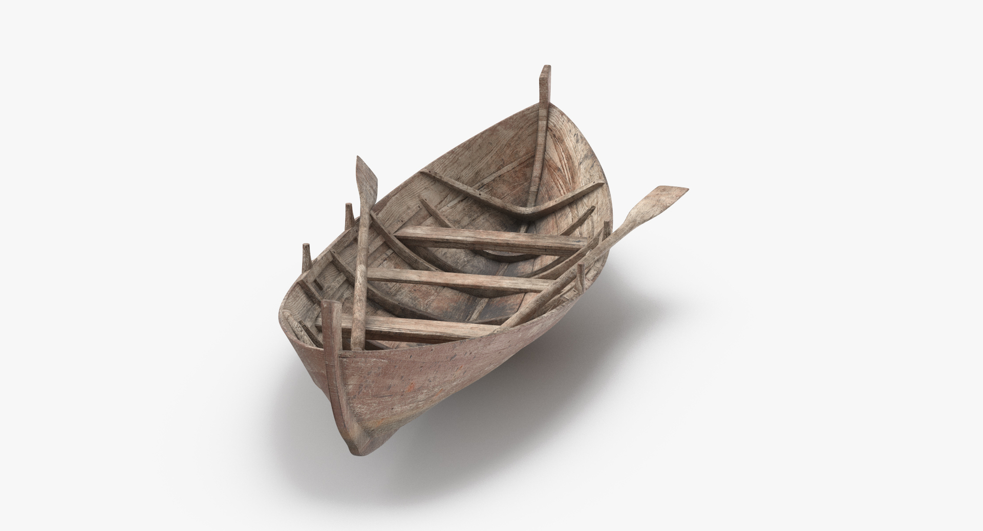 Old Row Boat 3D Model - TurboSquid 1190119