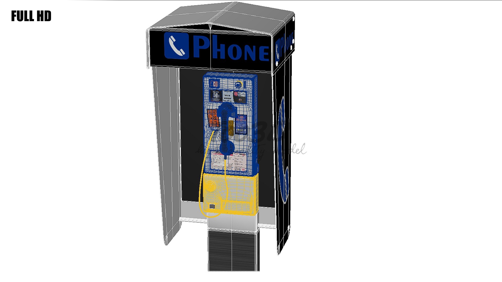 3d Payphone Pay Phone