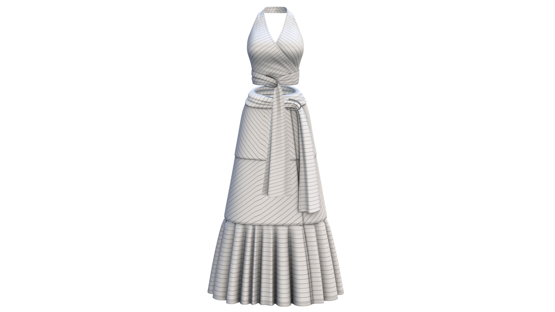 Female Long Skirt 3D Model Low Poly 3D Model - TurboSquid 2281194