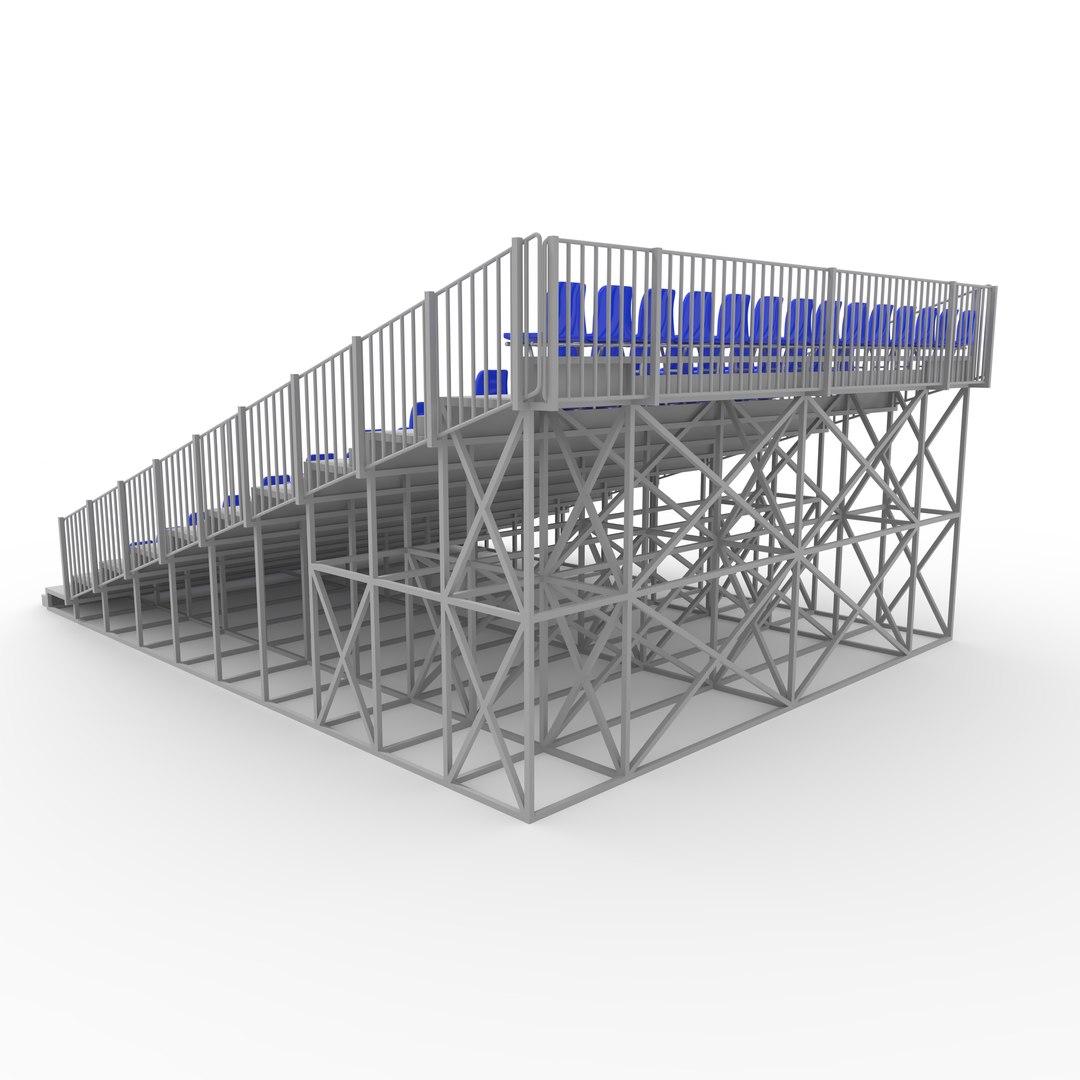 3D Bleachers 12 Model - TurboSquid 2349939